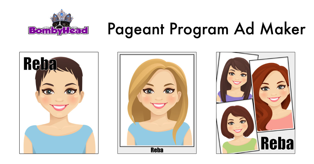 BombyHead Pageant Program Ad Designer and Maker